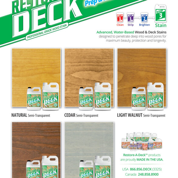 Restore A Deck Wood Stain and Prepping Combo Kits | Restore-A-Deck